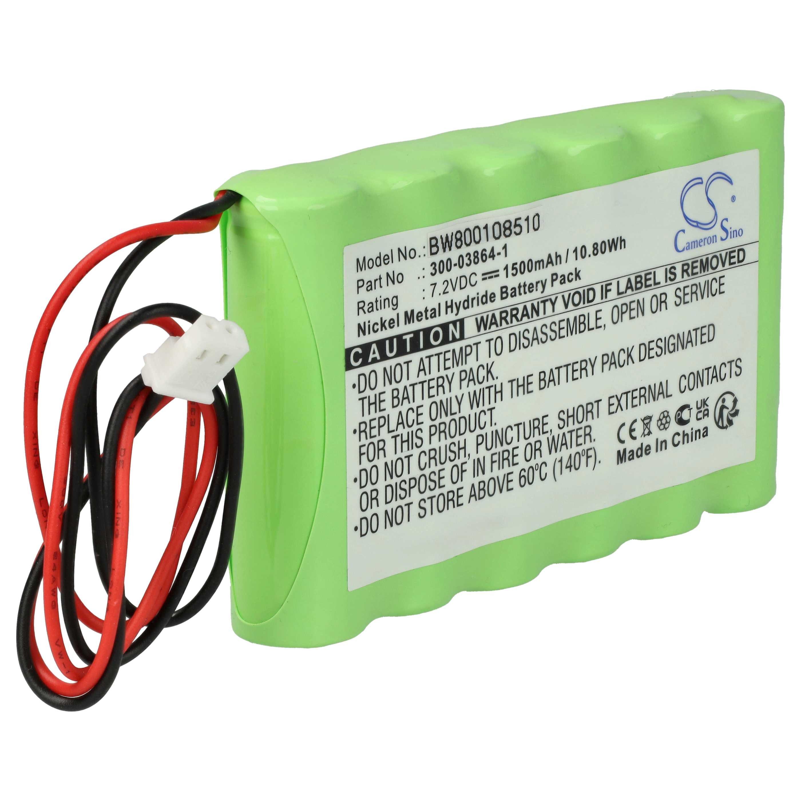 vhbw Akku passend für ADI LYNX ALARM PANEL, WALYNX-RCHB-SC Alarmanlage Akku Akku NiMH 1500 mAh ...