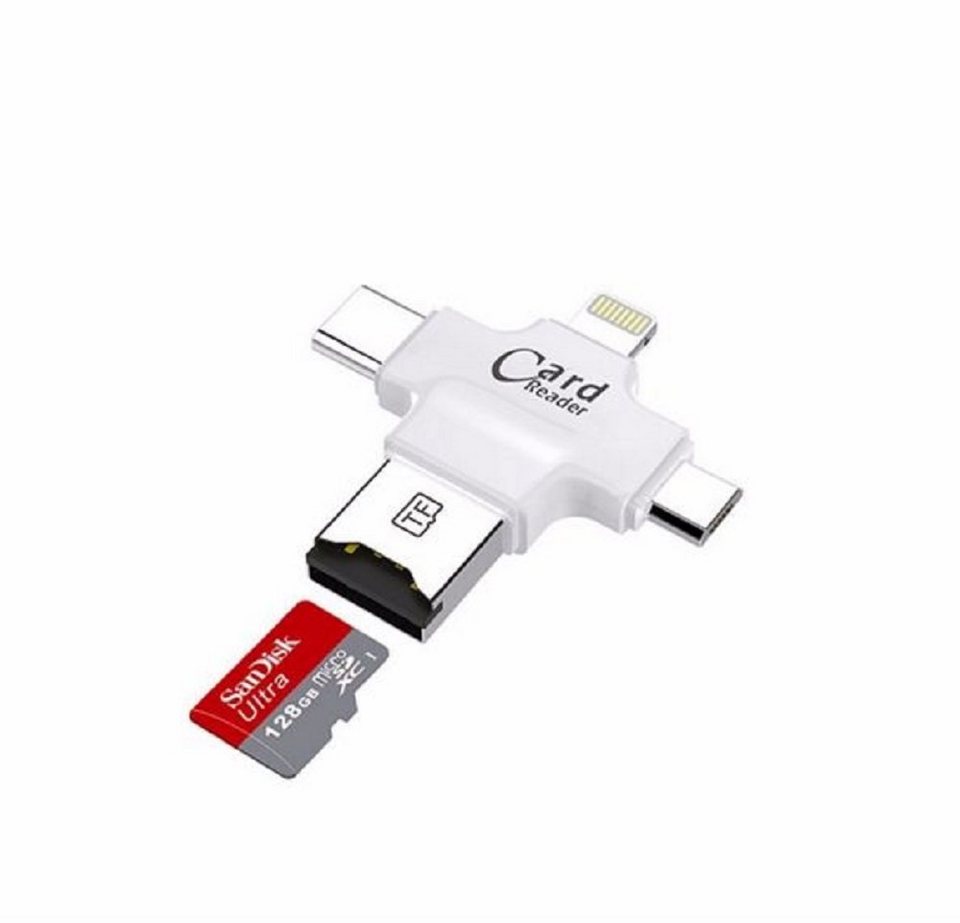 COFI 1453 Speicherkartenleser 4in1 Micro SD Kartenleser iPhone/Micro ... COFI 1453 Speicherkartenleser 4in1 Micro SD Kartenleser iPhone/Micro ...