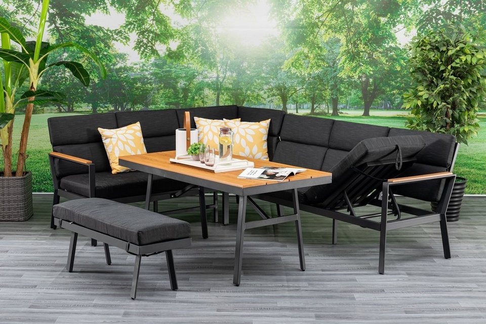 Mandalika Garden Gartenlounge Set Nara Links Aluminium