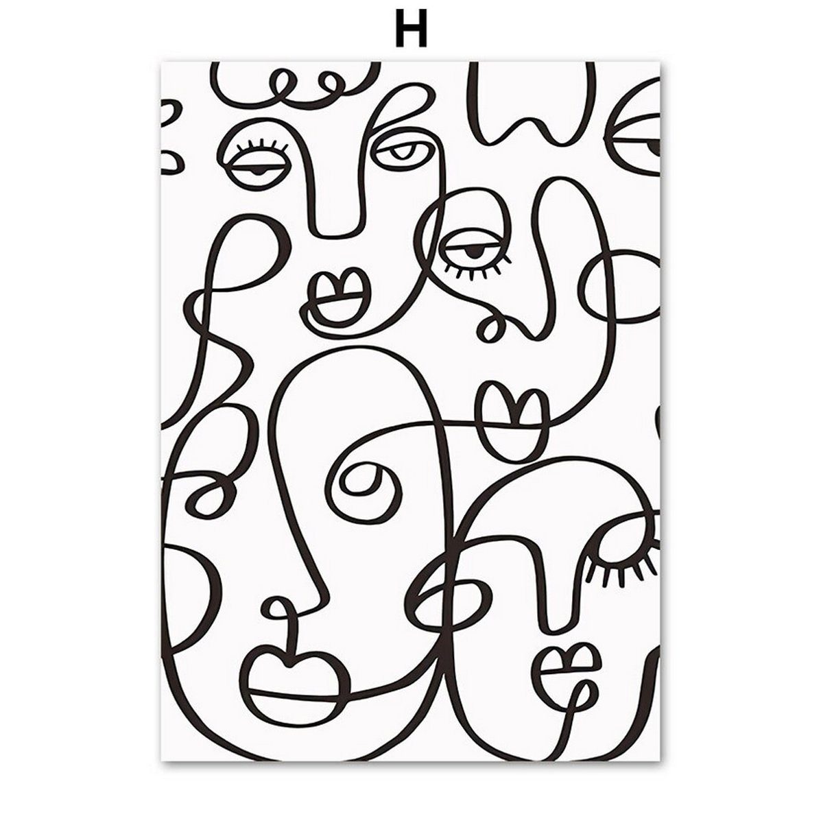 ᐅ TPFLiving Kunstdruck (OHNE RAHMEN) Poster - Leinwand - Wandbild, Henri Matisse - Abstrakte ...