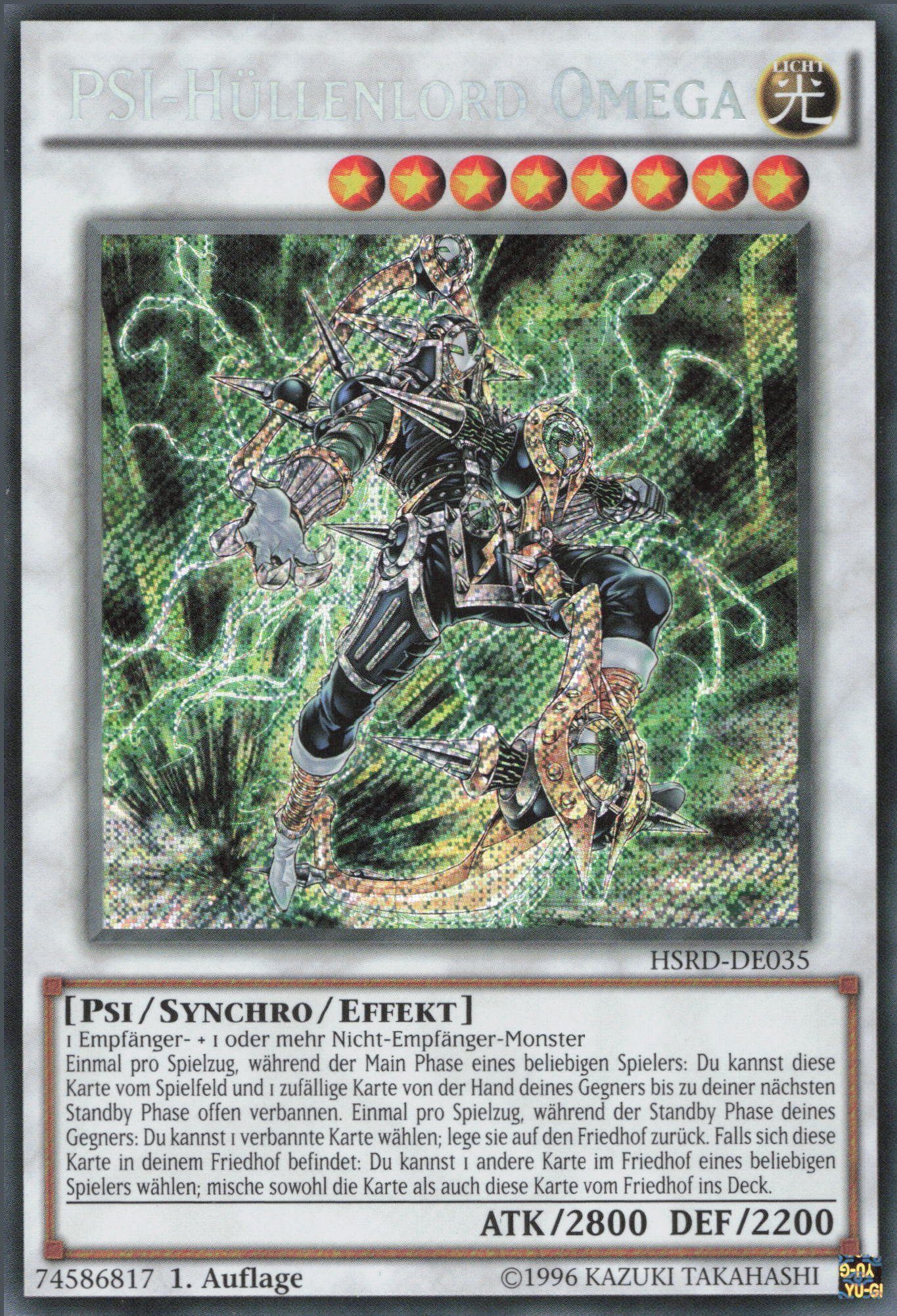 Recollectibles Sammelkarte Yugioh Karte Psi Hüllenlord Omega Yu Gi Oh
