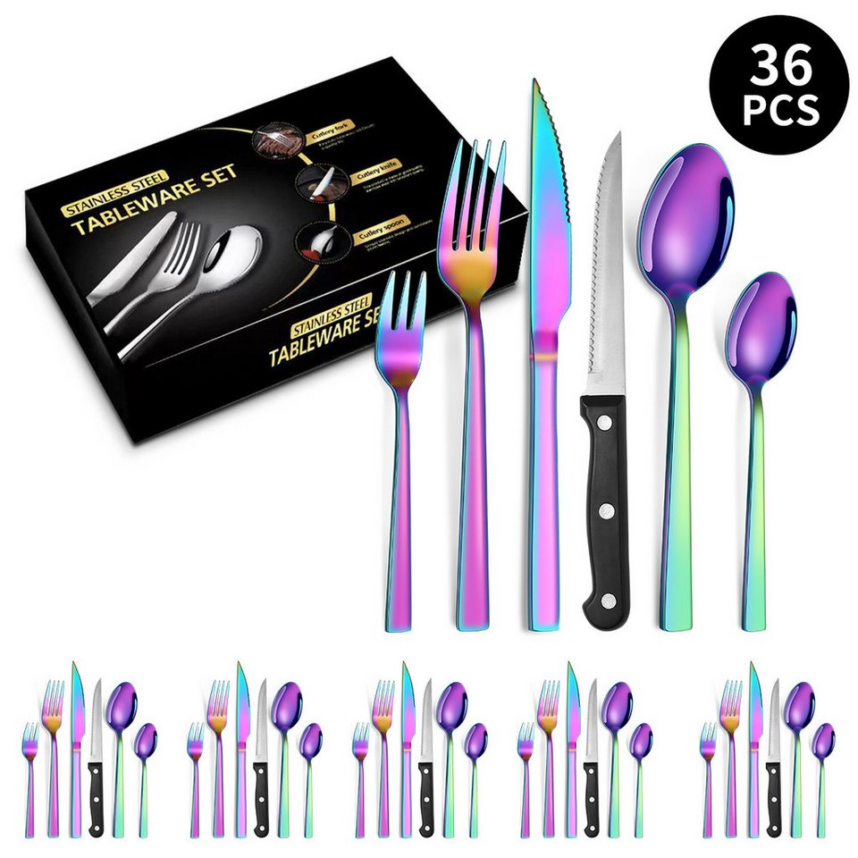 Ibettertec Besteck Set Besteck Set Für 6 Personen36teiliges Edelstahl