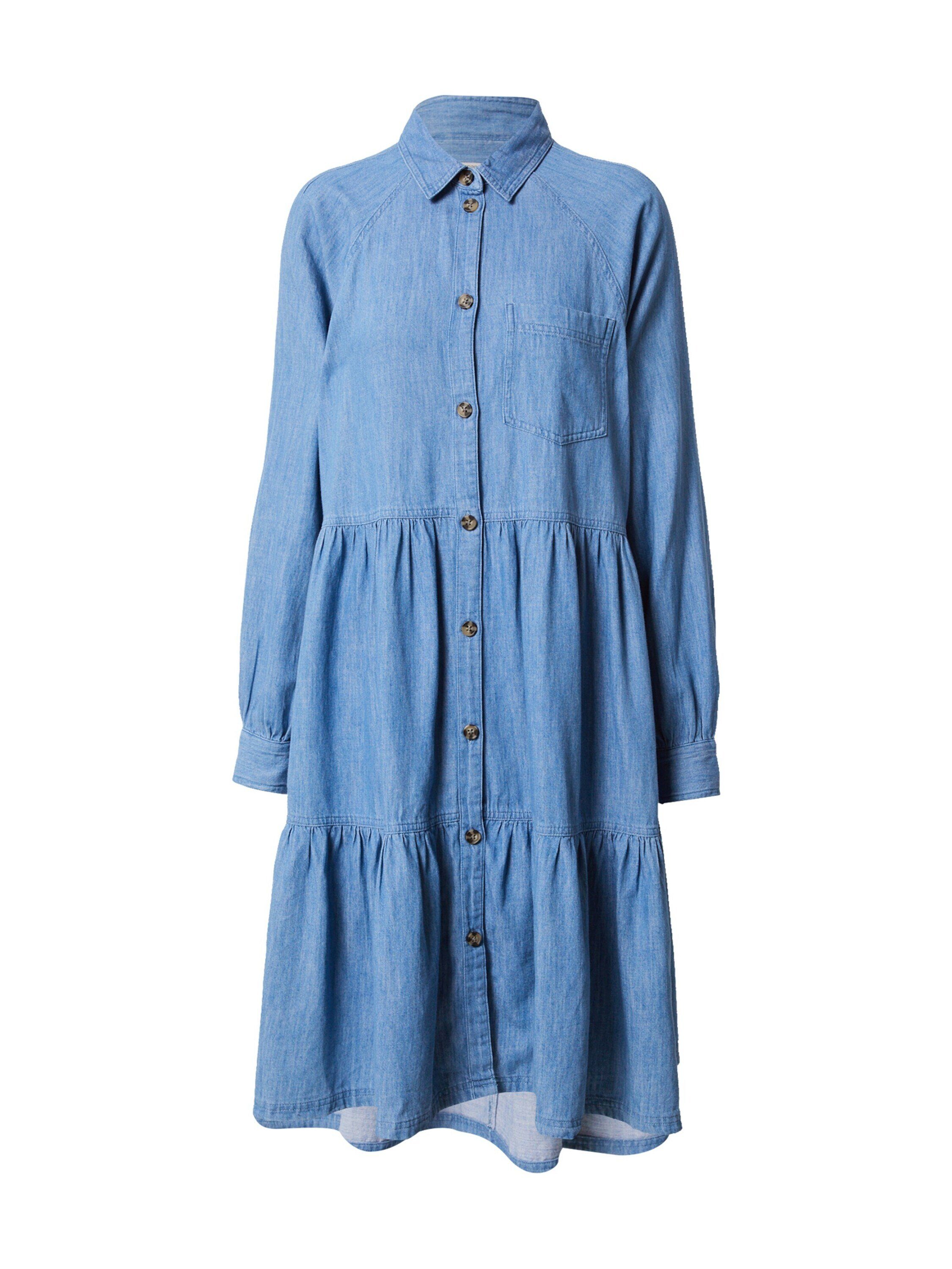 Esprit Blusenkleid 1 Tlg Drapiertgerafft Volant 2 Knopf Manschetten
