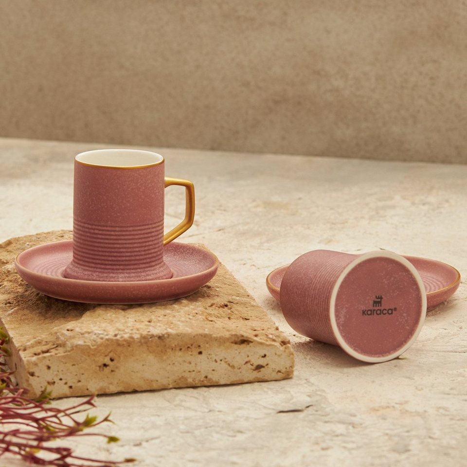 Karaca Kaffeeservice Karaca Spite Kaffeetassen Set Aus Porzellan Für 2
