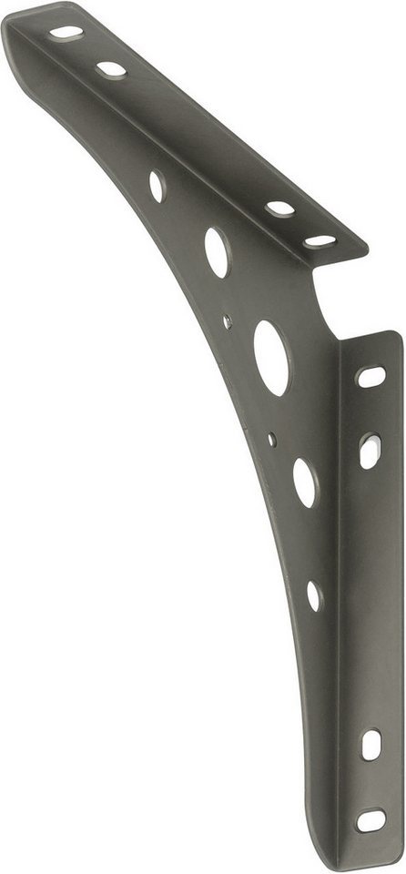 Vormann Wandregalhalter Vormann Delta Line Konsolen Stahlmatt 30 X 30 Cm
