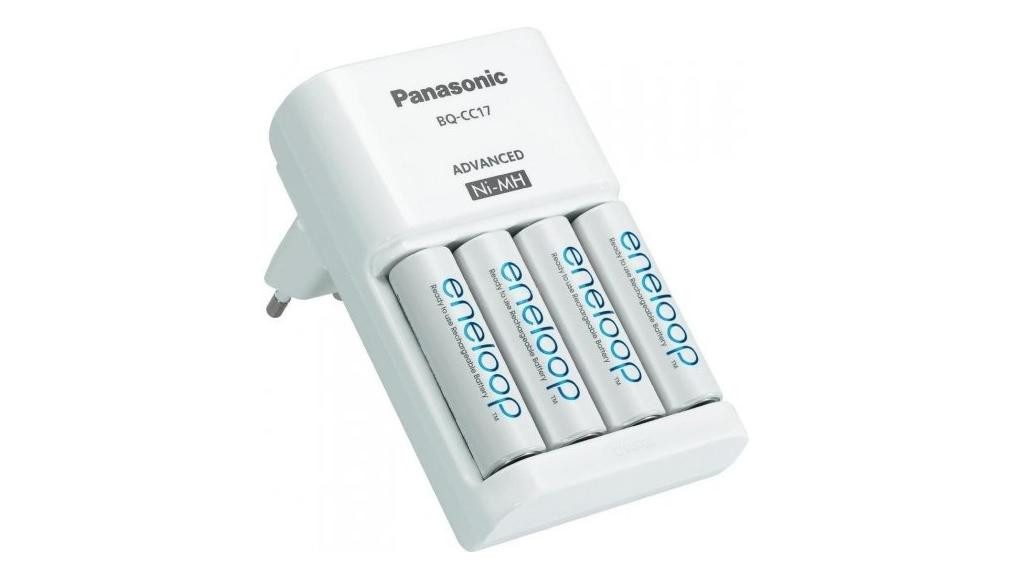 Panasonic eneloop Ladegerät Advanced Charger + 4x AA-Mignon Akku