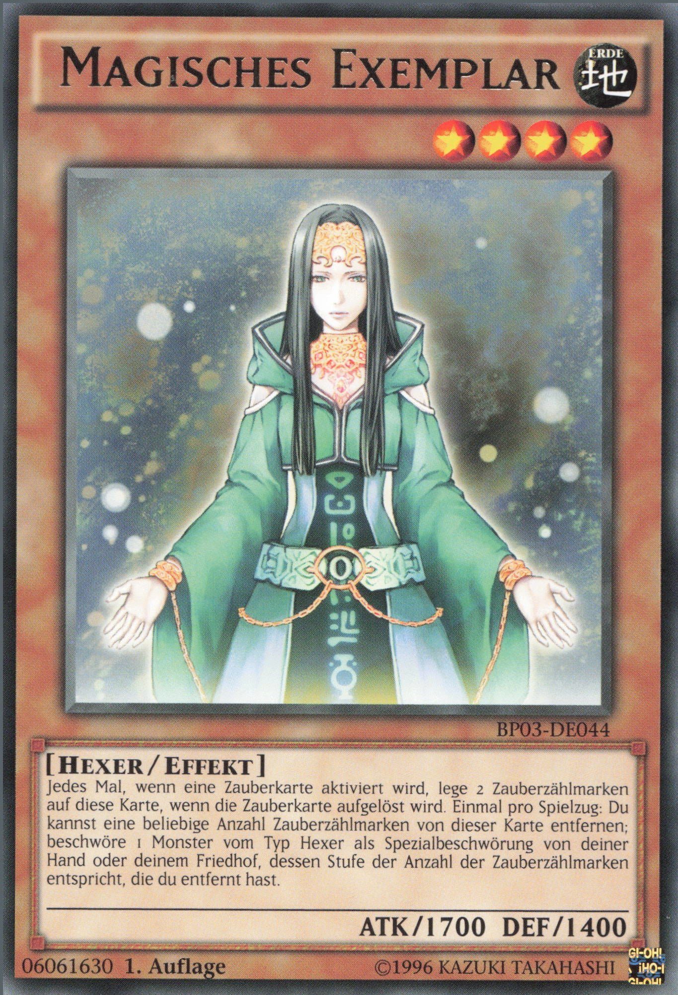 ReCollectibles Sammelkarte YuGiOh Karte Magisches Exemplar (V.1), Yu-Gi-Oh! Karte BP03-DE044 Rare