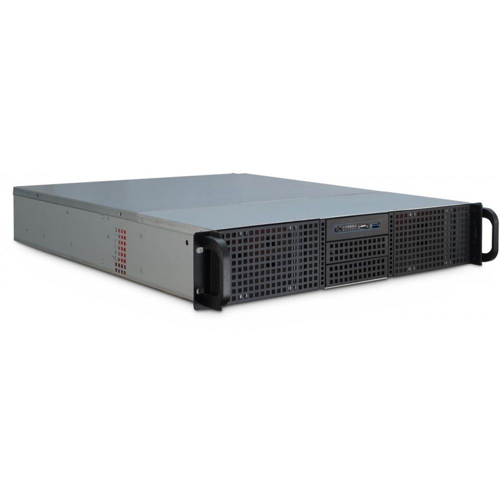 Inter-Tech Festplatten-Gehäuse IPC 2U-20255 - Server Gehäuse - schwarz