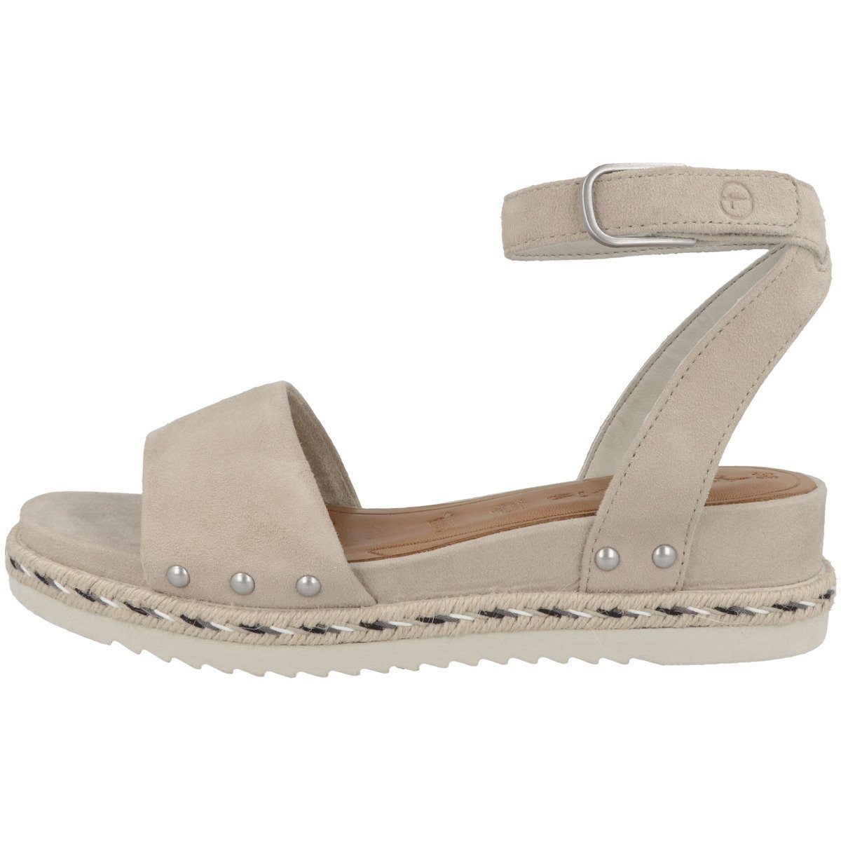 Tamaris 1 28251 20 Damen Keilsandalette Obermaterial Aus Veloursleder