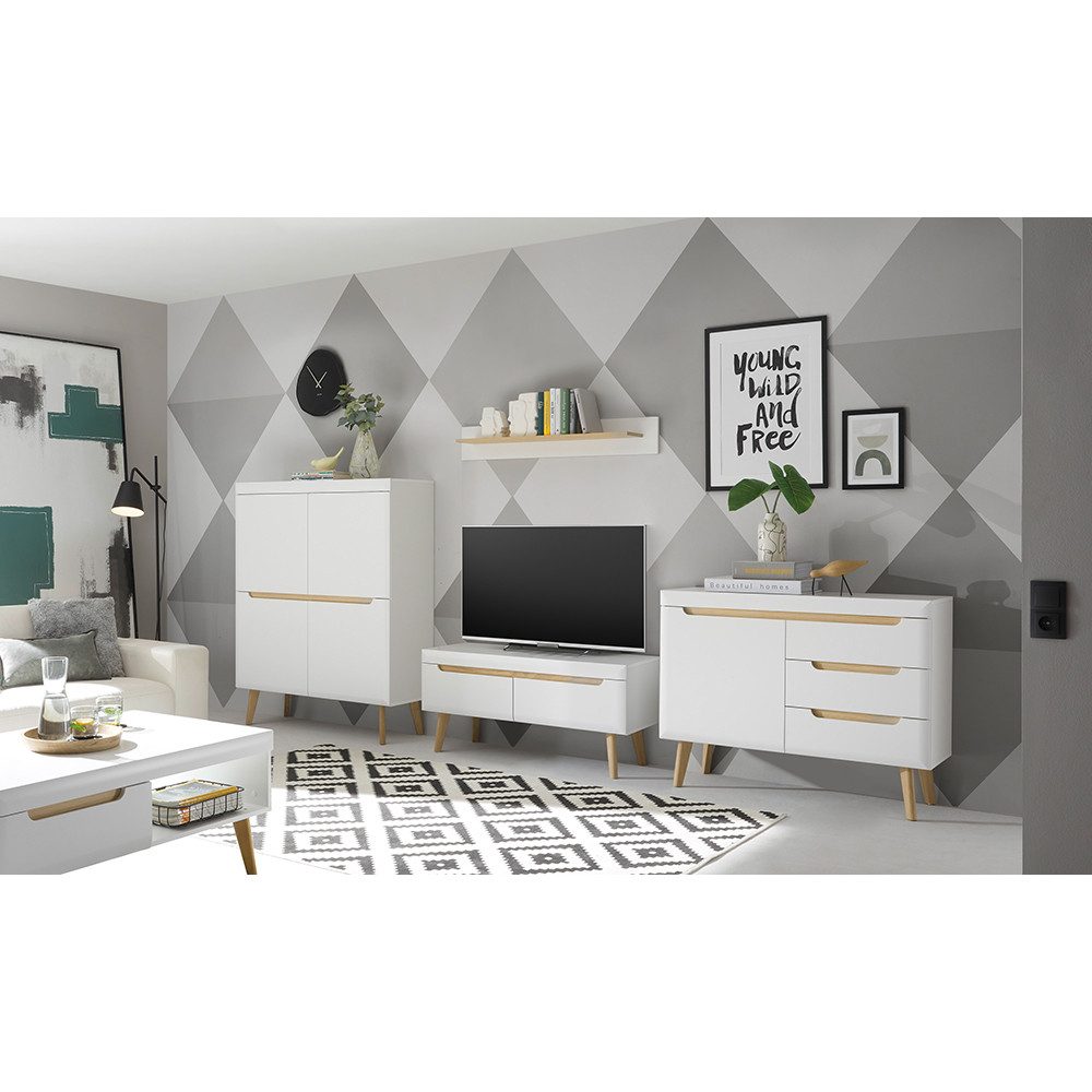 Lomadox Wohnzimmer Set Stockton 61 Mega Spar Set 4 St 4 Tlg Matt