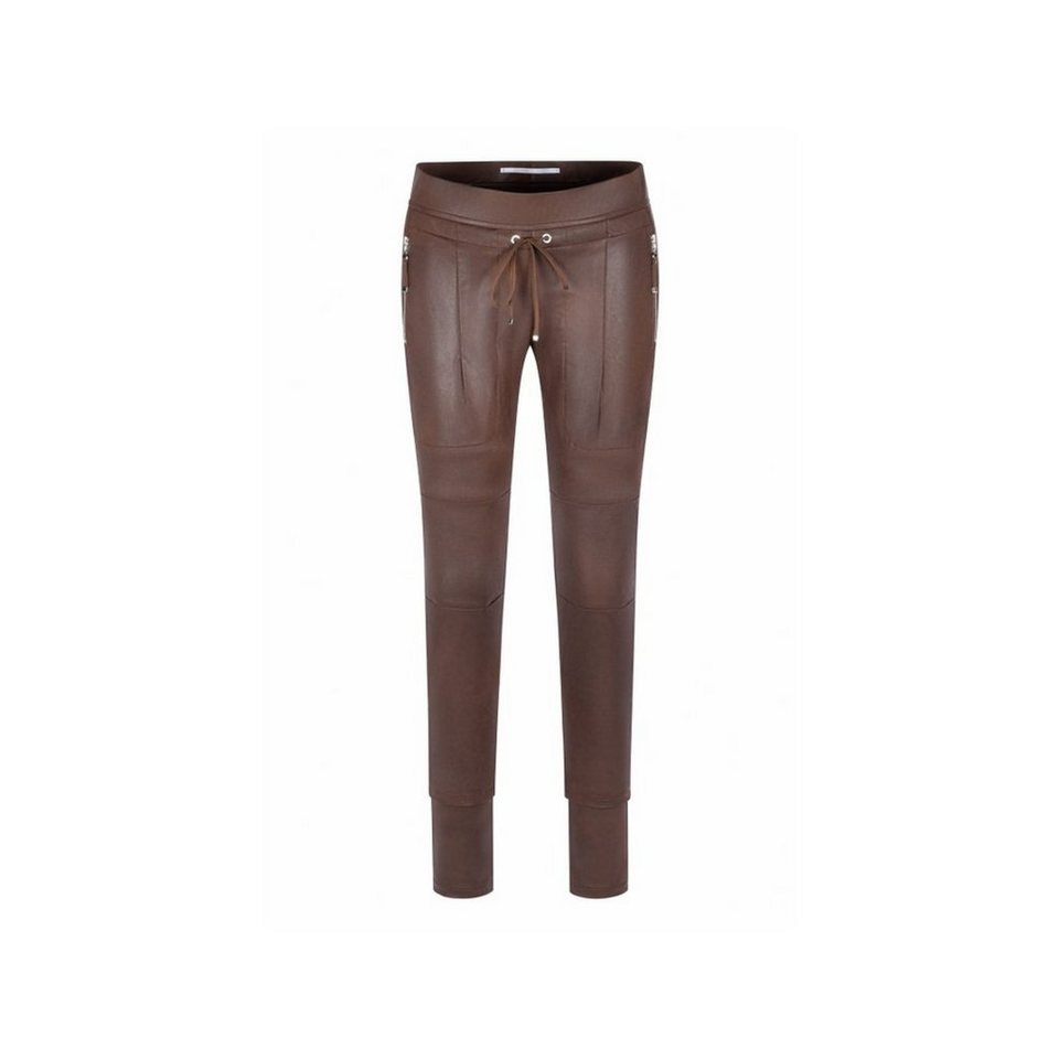 Raffaello Rossi Stoffhose Braun Regular 1 Tlg