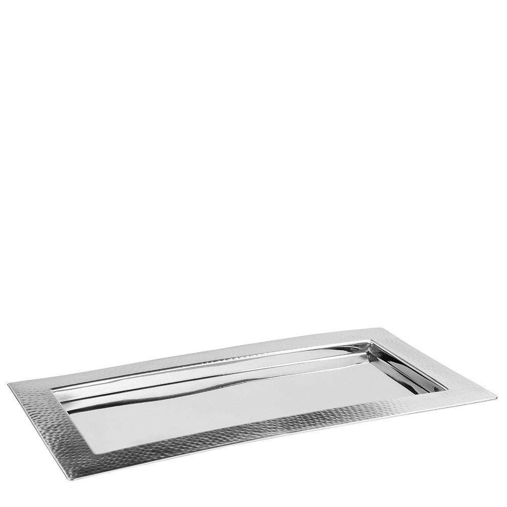 Fink Dekotablett Tablett Lazio Silberfarben Edelstahl H2cm X B