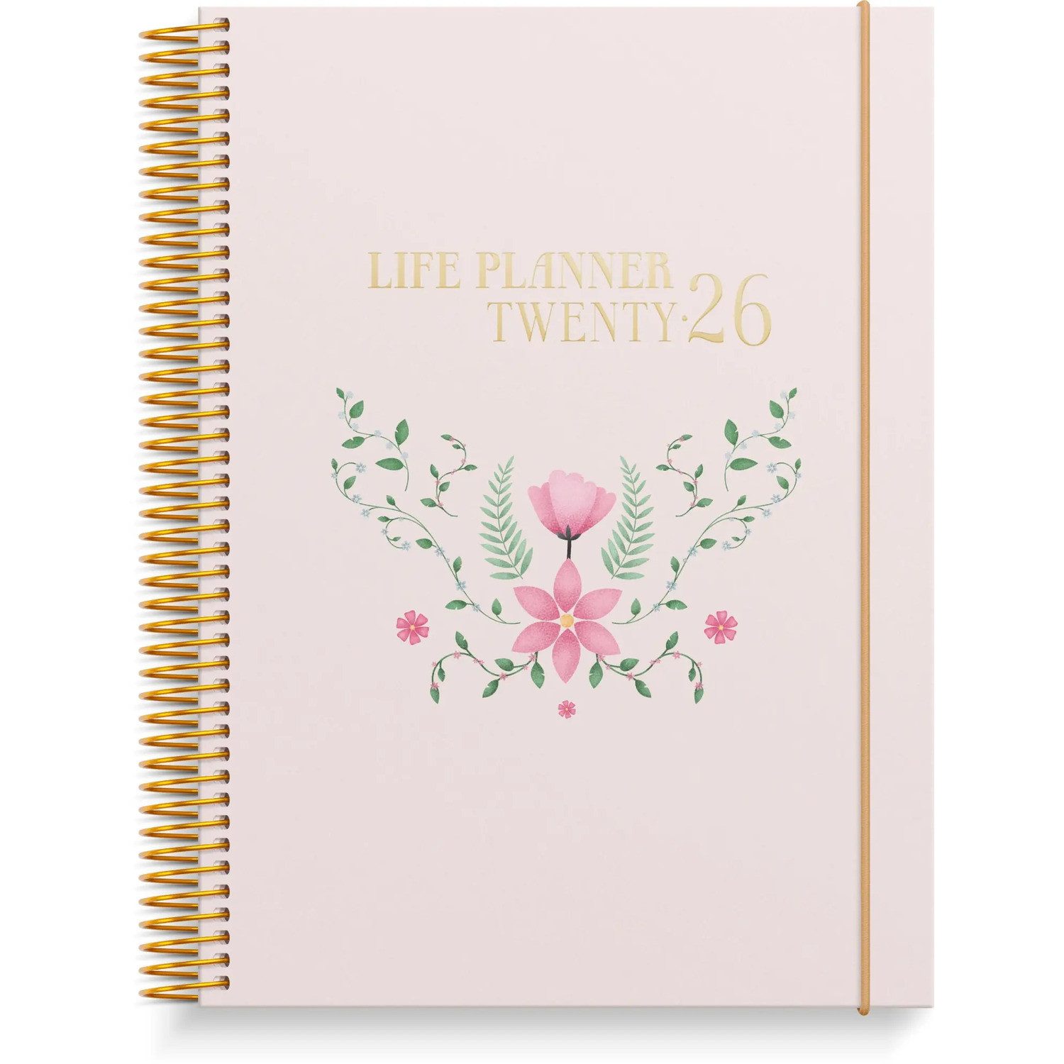 Taschenkalender Burde Life Planner Pink Horizontal 2026, Terminplaner ...