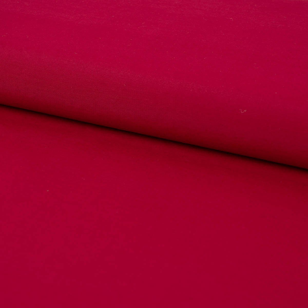 SchÖner Leben Stoff Bekleidungsstoff Baumwoll Nylon Uni Weinrot 15m