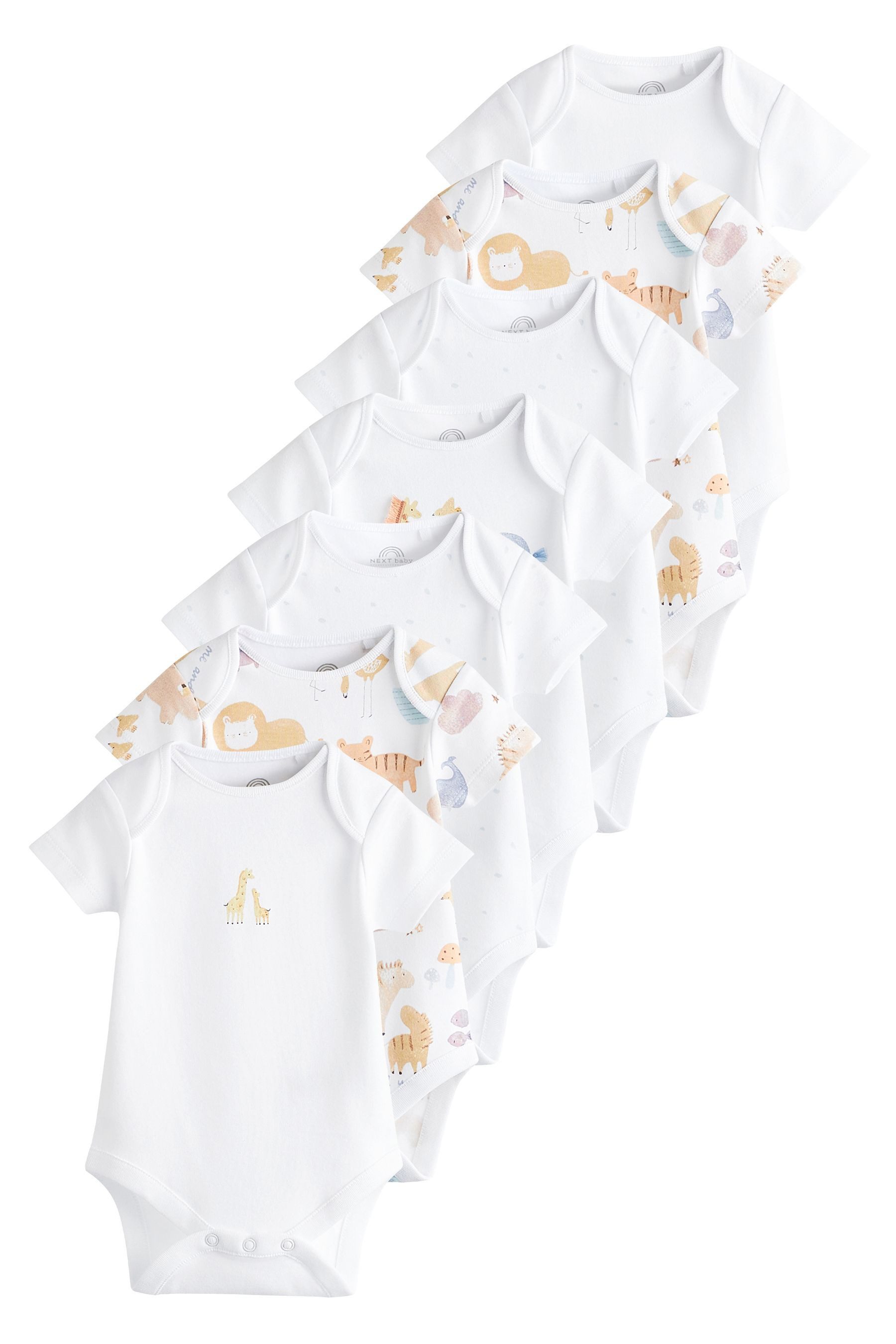 Next Kurzarmbody Kurzärmelige Babybodys im 7er-Pack (7-tlg), »NEXT« - die Marke für die ganze ...