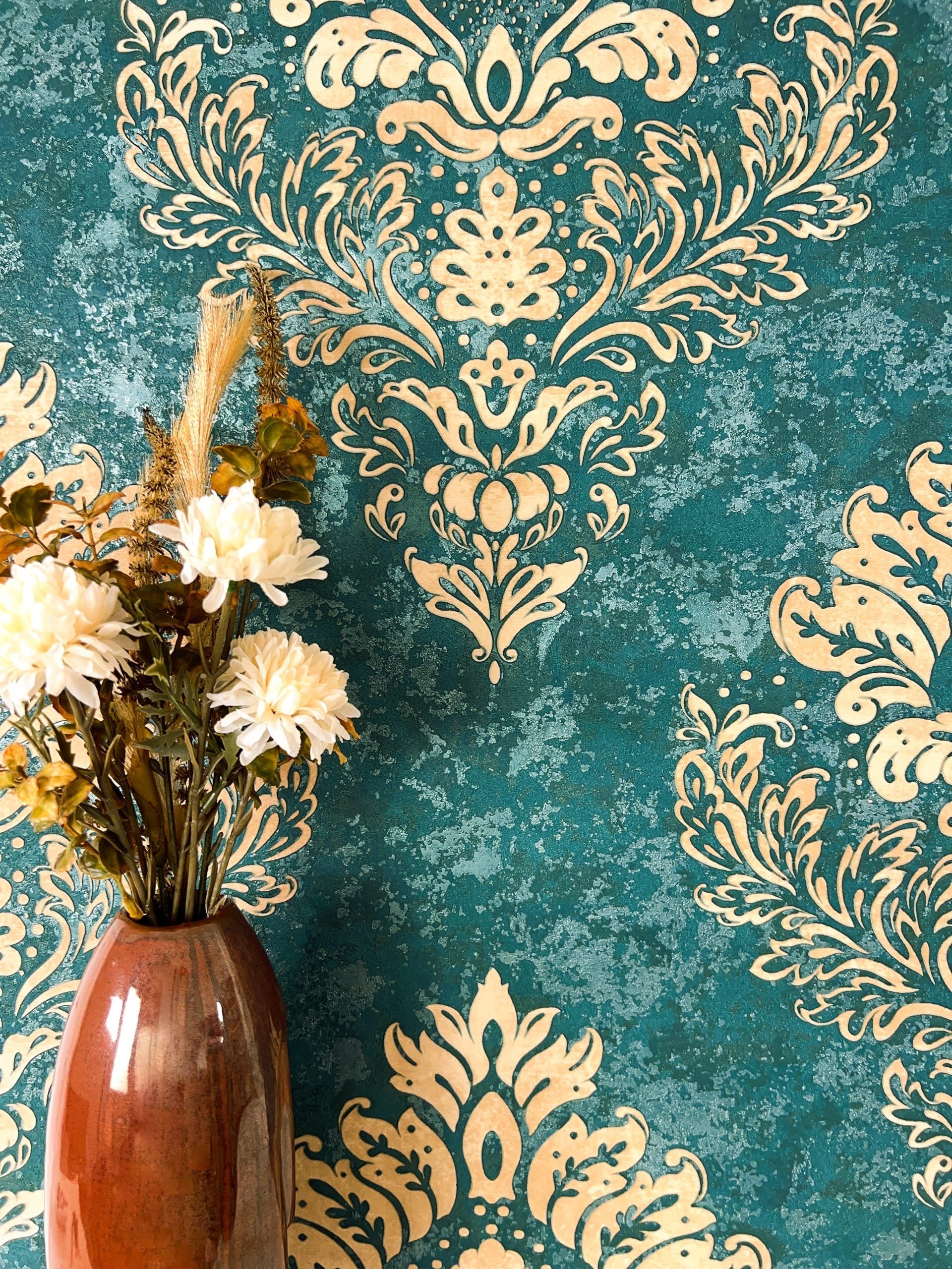 Dunkelgrüne Gold Tapeten online kaufen | OTTO