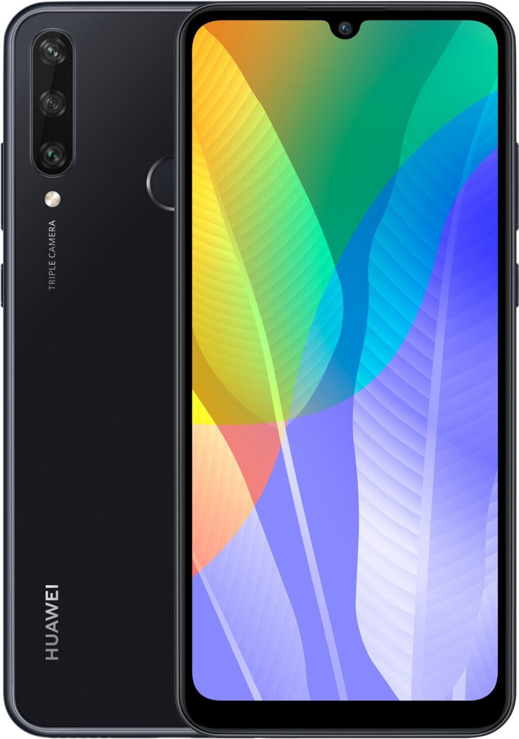 Huawei Y6p Dual Sim MED-LX9N 64GB Midnight Black Smartphone (16 cm/6,3 ...