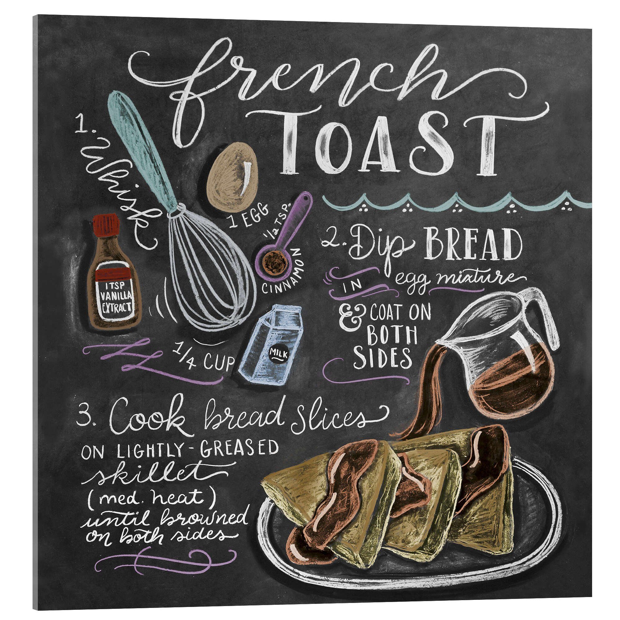 Posterlounge Acrylglasbild Lily And Val French Toast Rezept Englisch