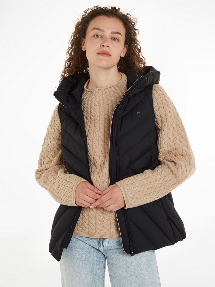 Tommy Hilfiger Steppweste Chevron Mw Padded Vest Mit Mittelstarker
