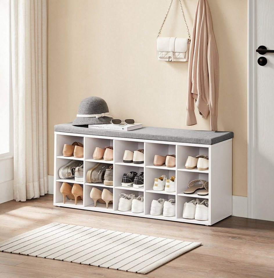 VASAGLE Schuhbank »Schuhregal«, Sitzbank, 105 x 30 x 48 cm (L x B x H ... VASAGLE Schuhbank »Schuhregal«, Sitzbank, 105 x 30 x 48 cm (L x B x H ...