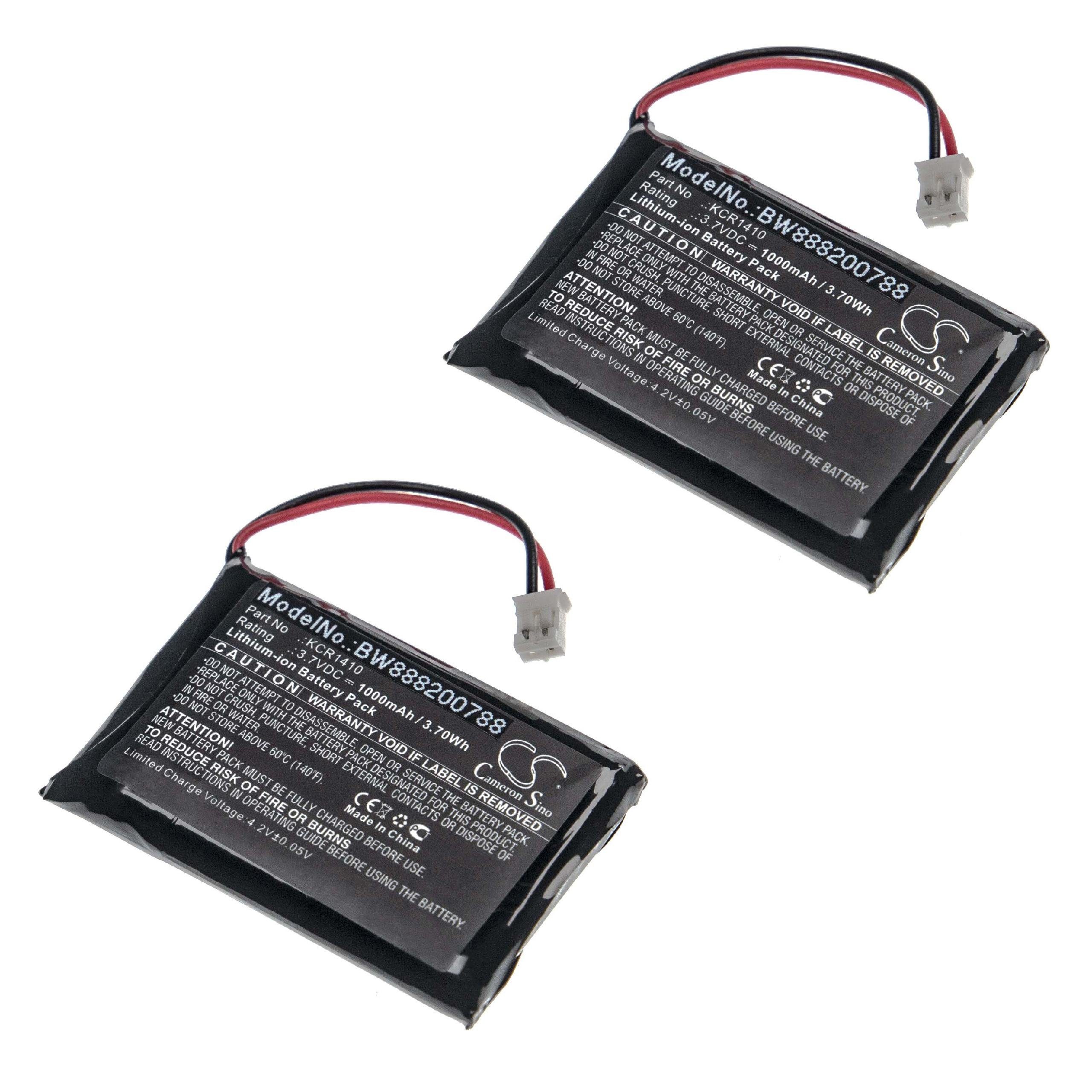 vhbw passend für Sony Wireless Controller (1000mAh, 3,7V, Li-Ion) Akku 1000 mAh