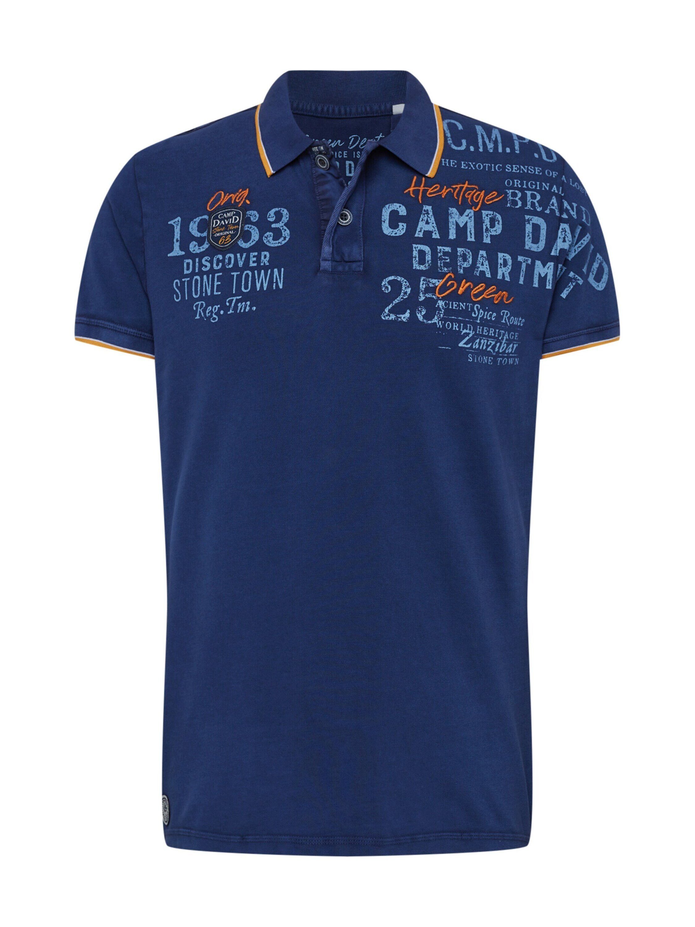 CAMP DAVID T-Shirt (1-tlg), Seitliche Schlitze