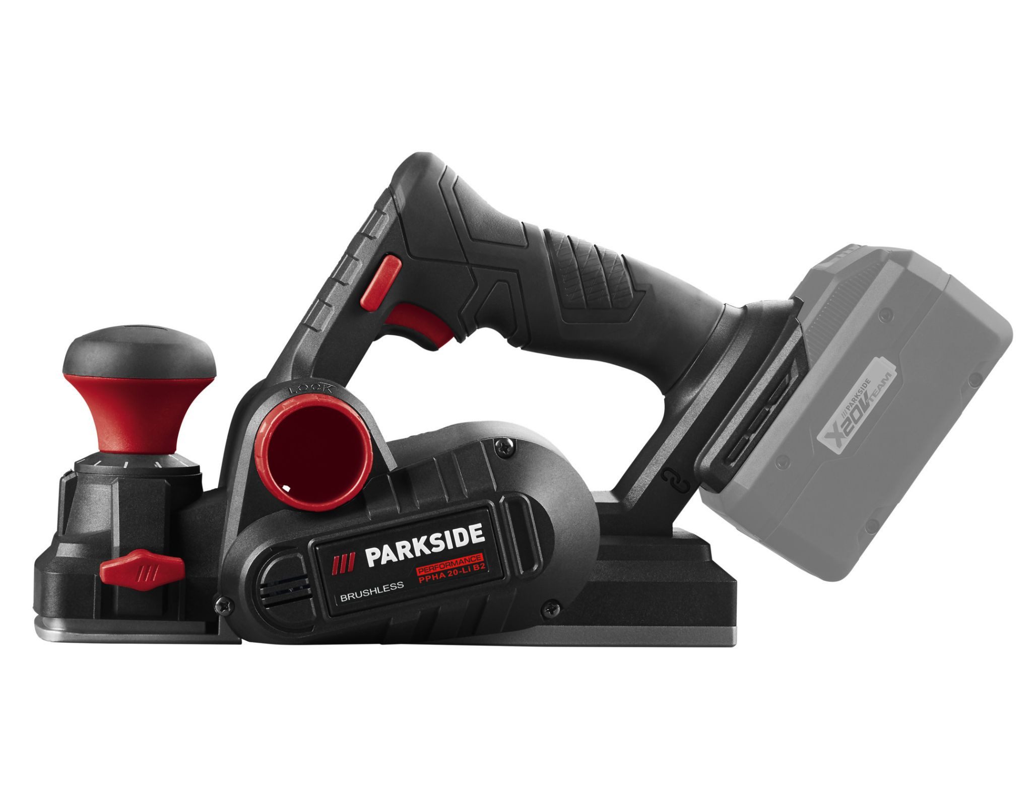 Parkside Elektrohobel Parkside Akku-Hobel Handhobel »PPHA 20-Li B2« ohne Akku und Ladegerät