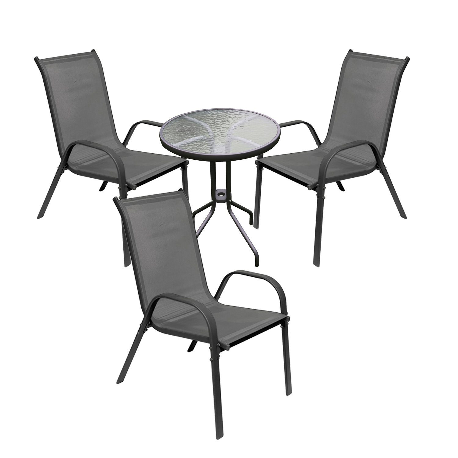 Mojawo Essgruppe 4 Tlg Bistro Garnitur Bistromöbel Klappstuhl Stuhl