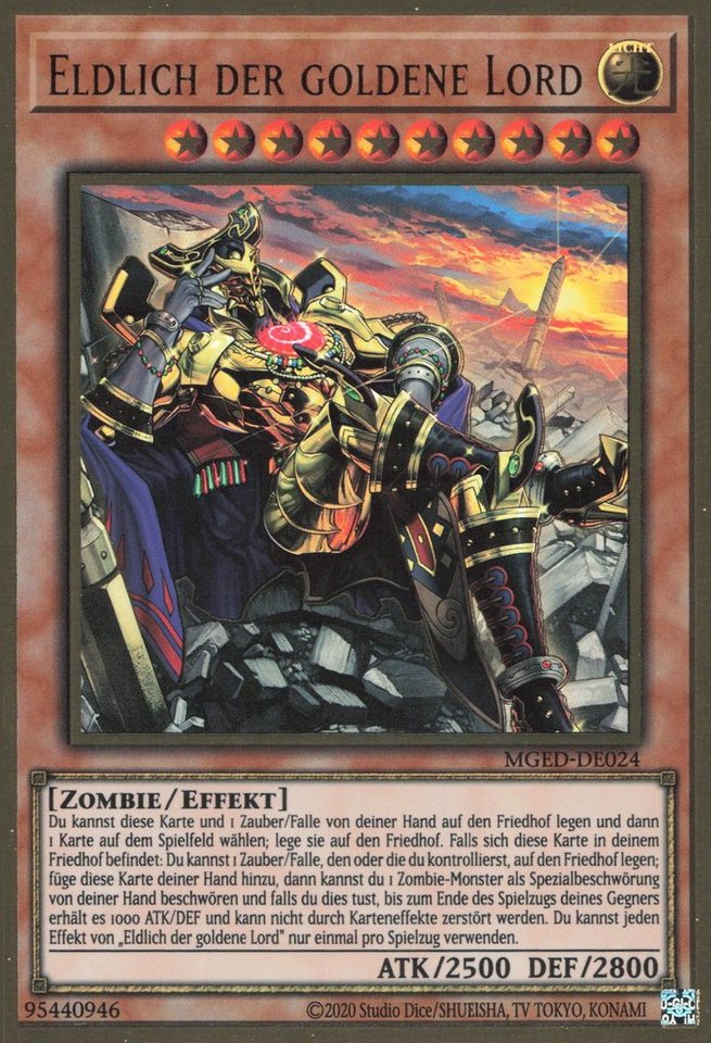 Recollectibles Sammelkarte Yugioh Karte Eldlich Der Goldene Lord