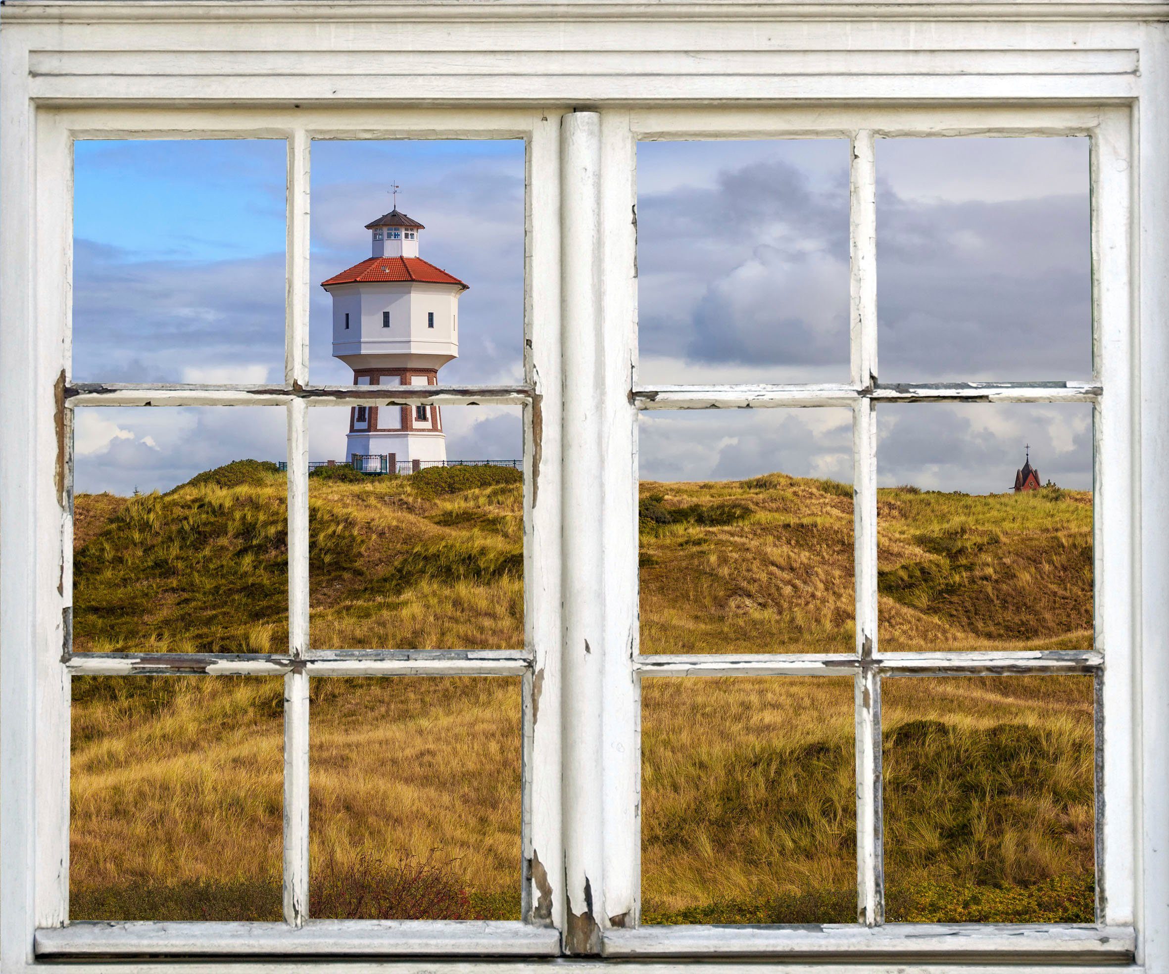 queence Wandsticker Leuchtturm, Wandbild, selbstklebend, Wanddeko