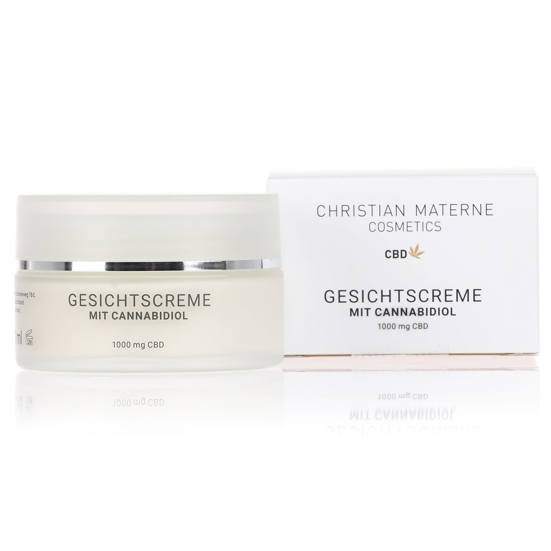 Christian Materne Feuchtigkeitscreme CBD Gesichtscreme, 1-tlg., für Faltenminderung und eine ...