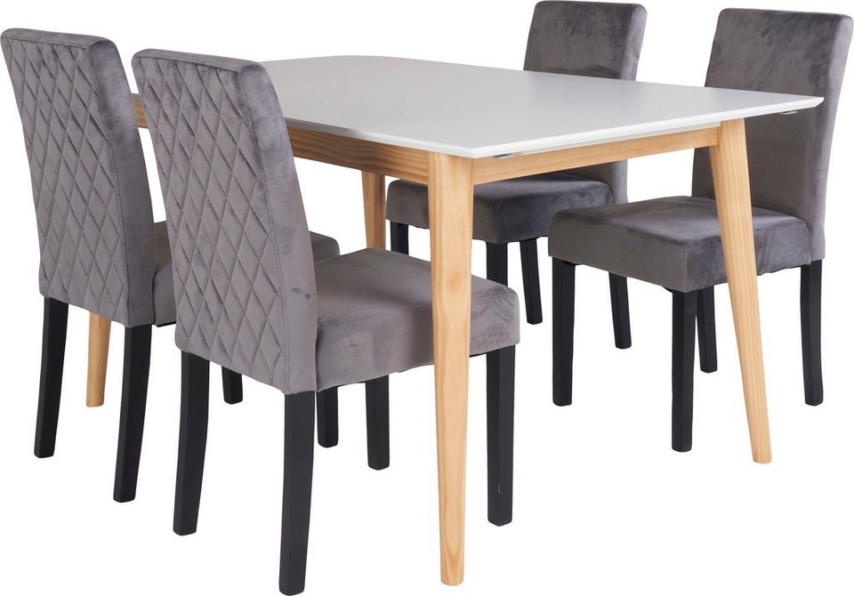 Homexperts Essgruppe Odense Set 5 Tlg Mit Ausziehbarem Tisch
