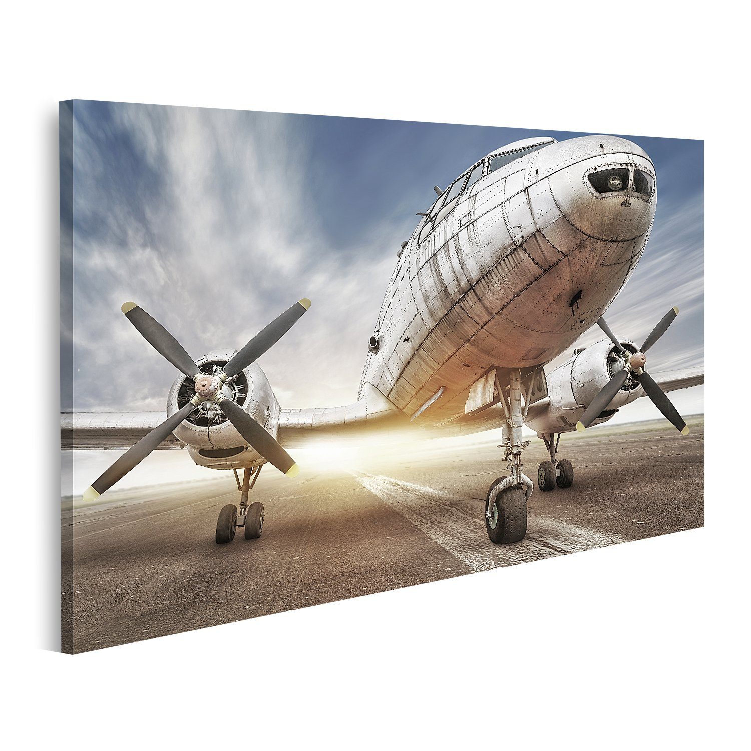 Islandburner Leinwandbild Bild Auf Leinwand Historisches Flugzeug Auf