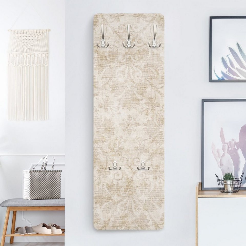 Bilderdepot24 Garderobenpaneel Design Muster Shabby Retro Vintage