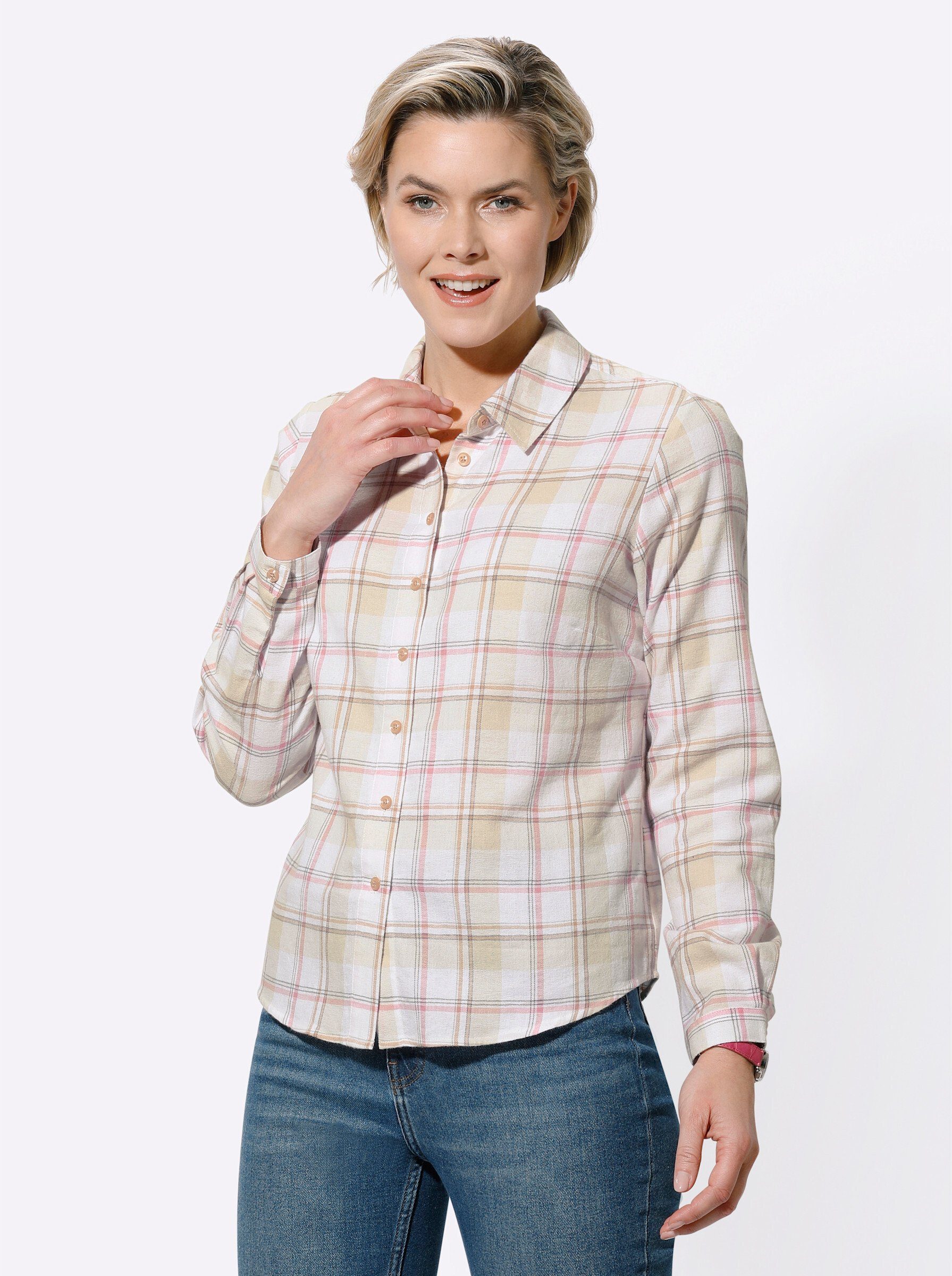 Witt Klassische Bluse Bluse Angenehme Flanell Qualität