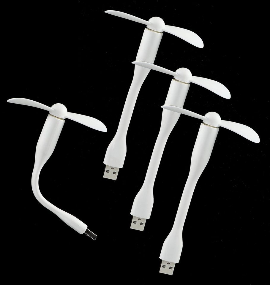 Out Of The Blue Mini Usb Ventilator 4er Set Usb Ventilator In Weiß Für