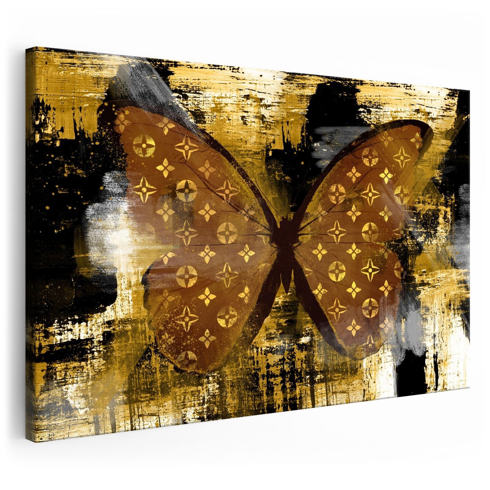 Artmazing Leinwandbild Goldener Flügelschlag, XXL Leinwand 120x80, Poster & Kunstdrucke ...