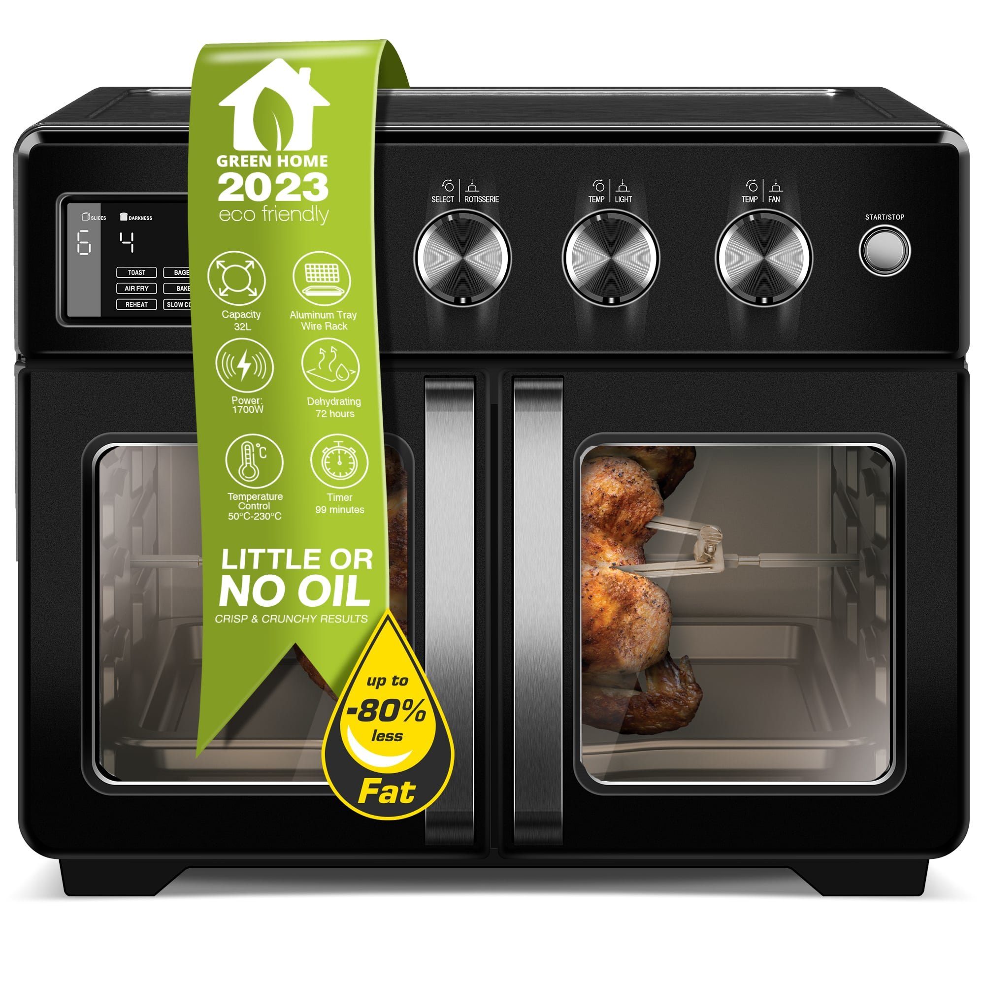 Turbotronic By Z Line Minibackofen Heißluftofen 32l Mit Drehspieß