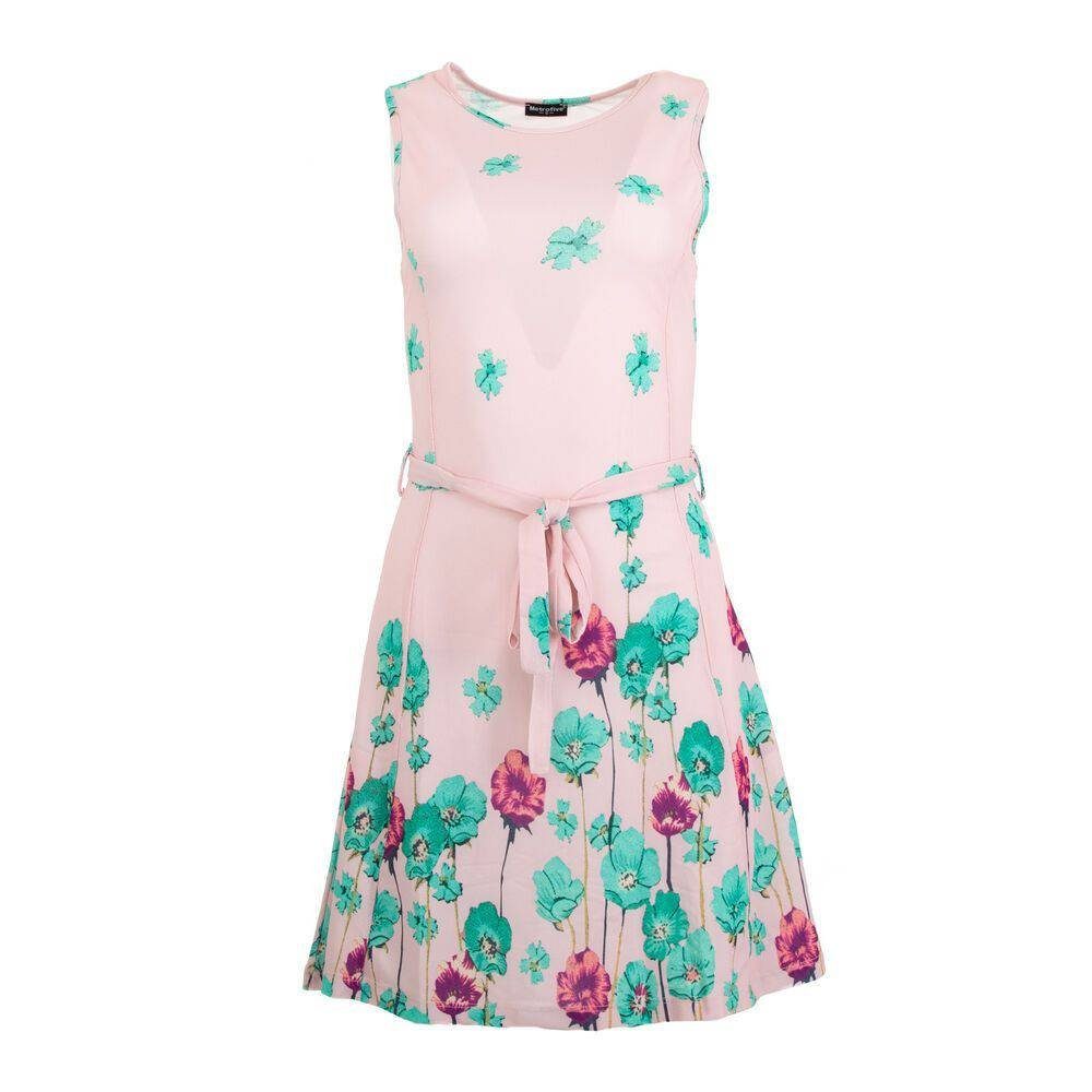 Ital Design Bleistiftkleid Damen Freizeit Geblümt Stretch Sommerkleid