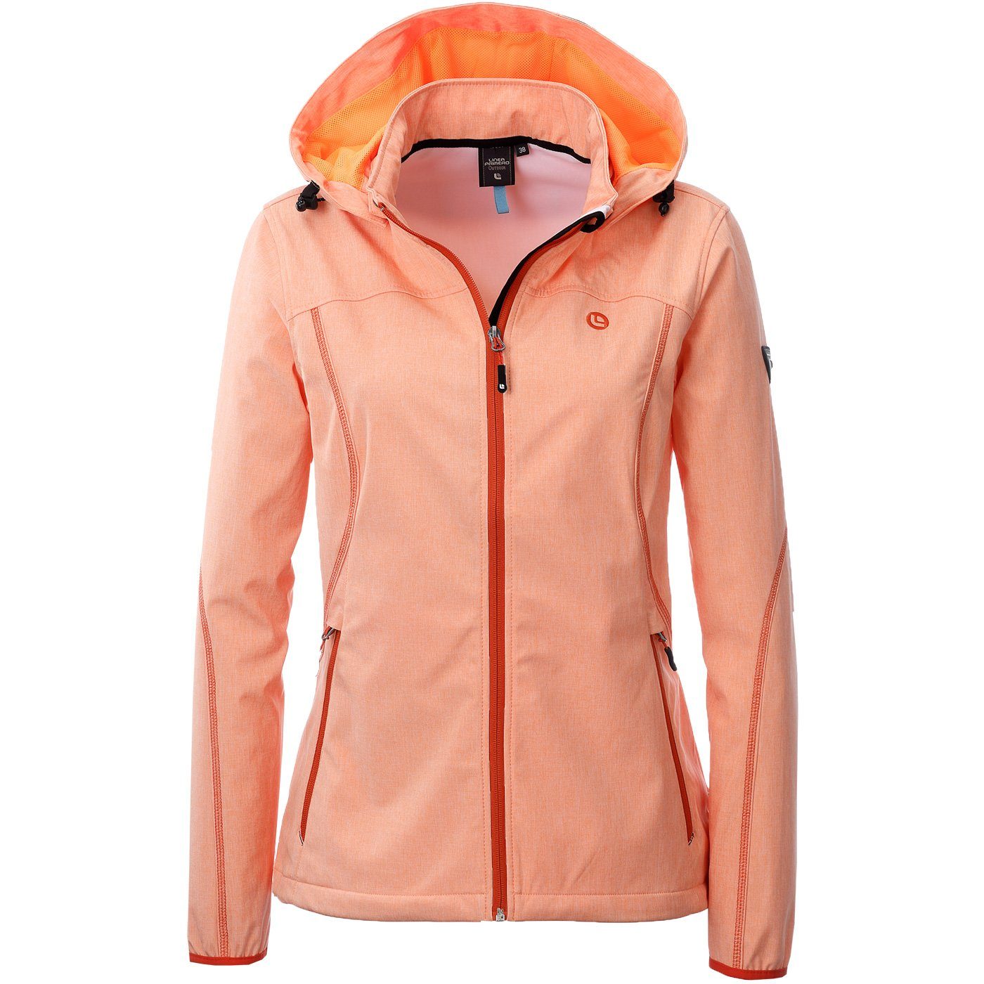 Deproc Active Softshelljacke Alexis Peak Women Mit Abnehmbarer Kapuze