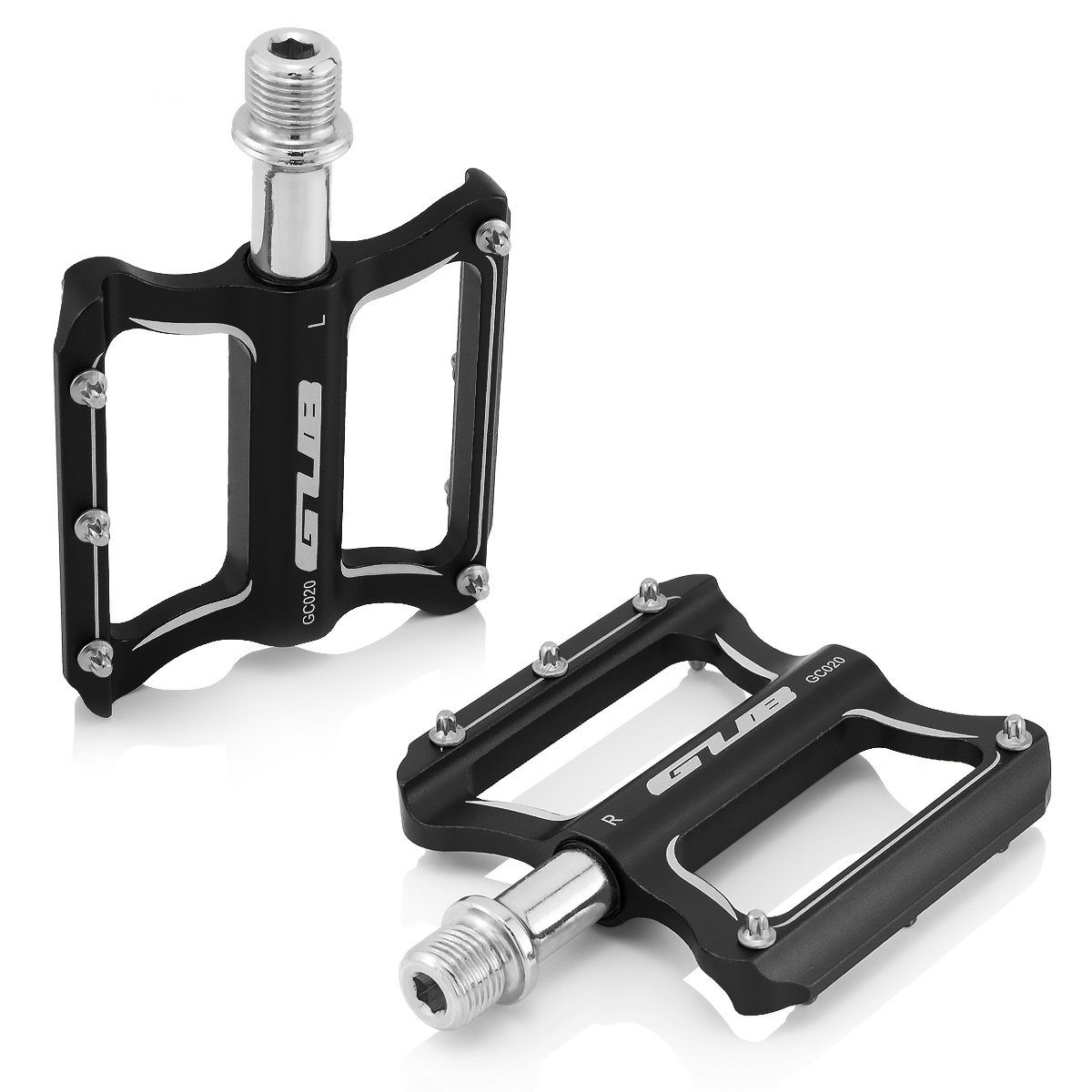 MidGard Fahrradpedale GUB GC020 Fahrrad Pedale e-Bike Aluminium für MTB Trekking Rennrad