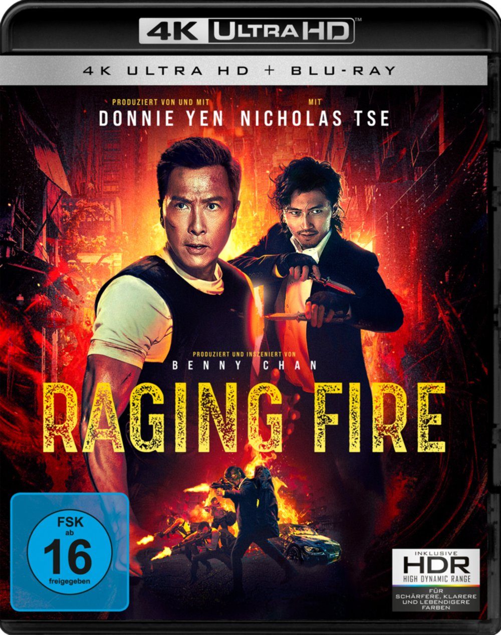 PLAION Blu-ray Raging Fire 4K, 1 UHD-Blu-ray + 1 Blu-ray