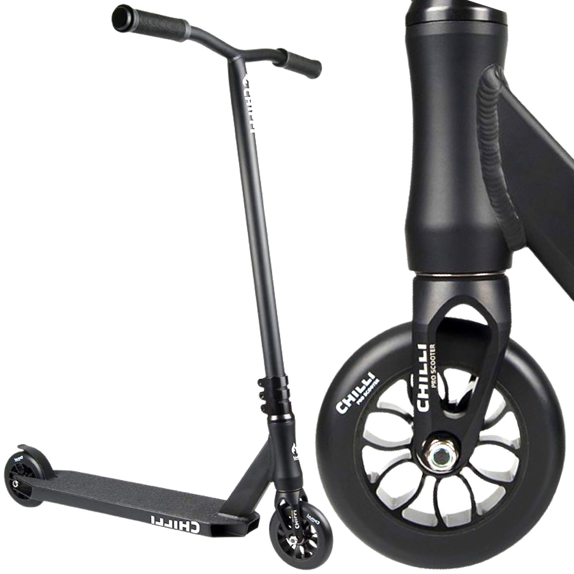 Chilli Stuntscooter Chilli Pro Reaper Stunt-scooter H=84cm Grim Schwarz