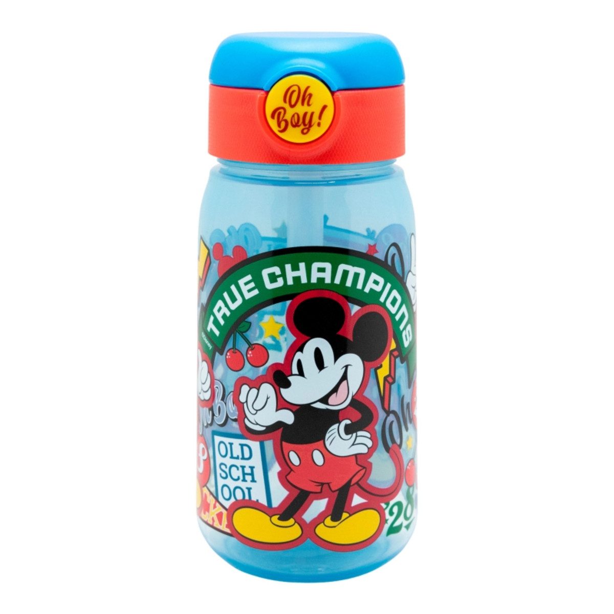 Storline Trinkflasche Mickey Mouse 510ml Kinderflasche Mit Trinkhalm