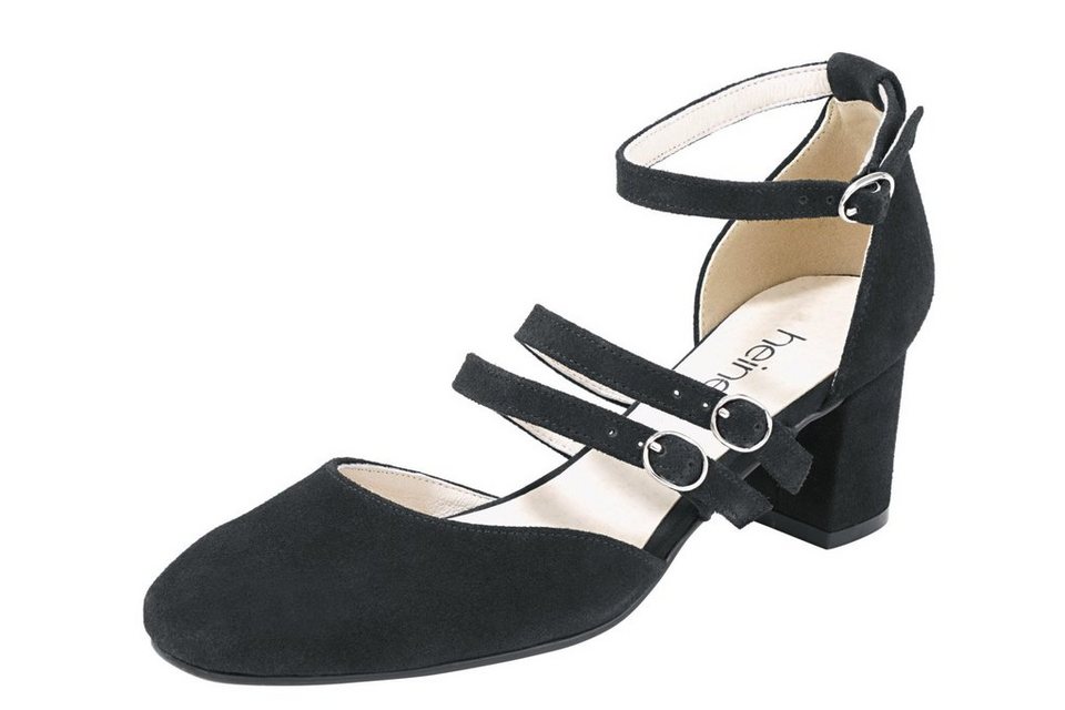 Heine Pumps mit Riemchen, Aus softem Rind-Veloursleder online kaufen | OTTO Heine Pumps mit Riemchen, Aus softem Rind-Veloursleder online kaufen | OTTO