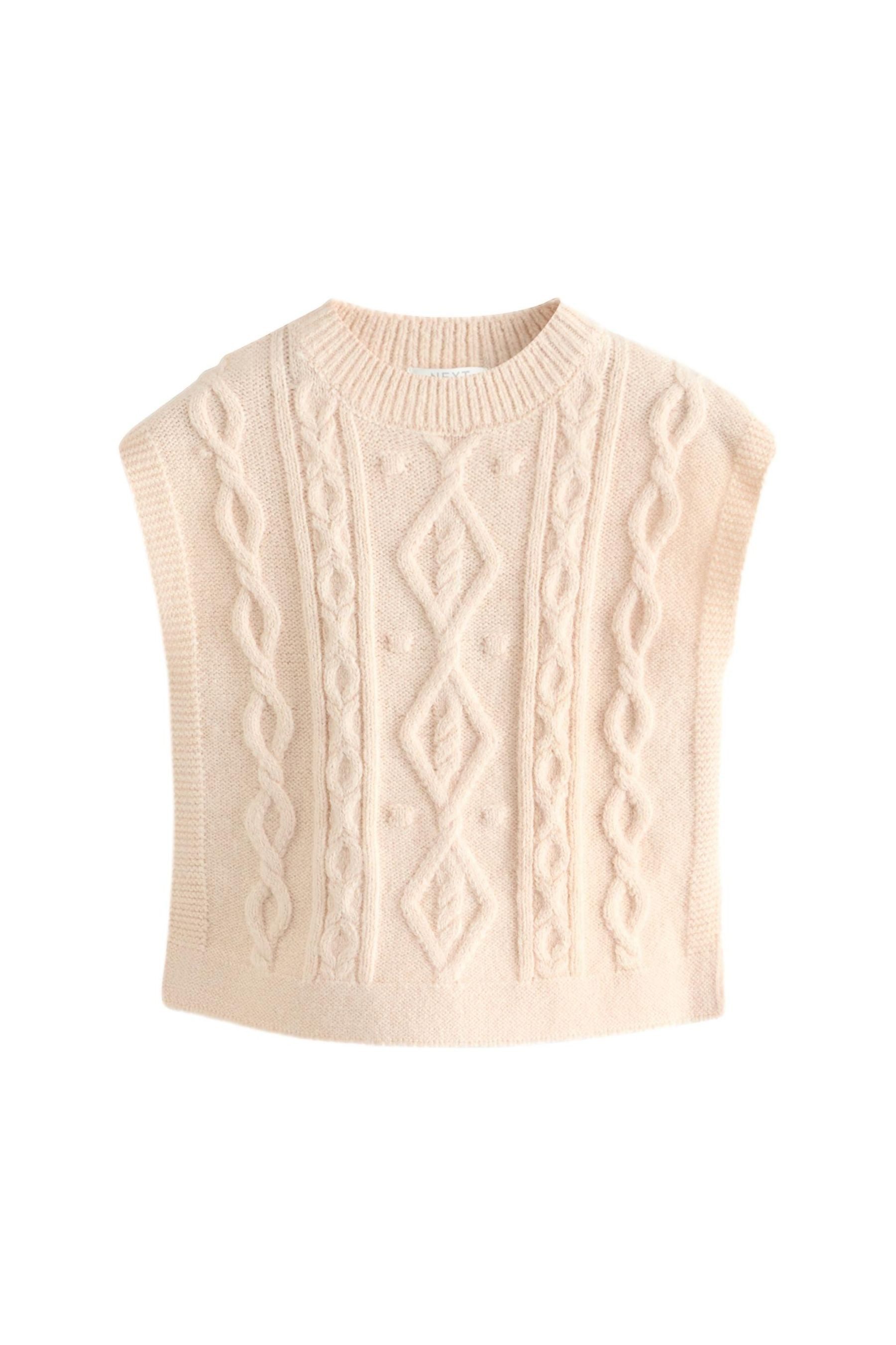 Next Strickjacke Gestricktes Tanktop Mit Zopfmuster 1 Tlg