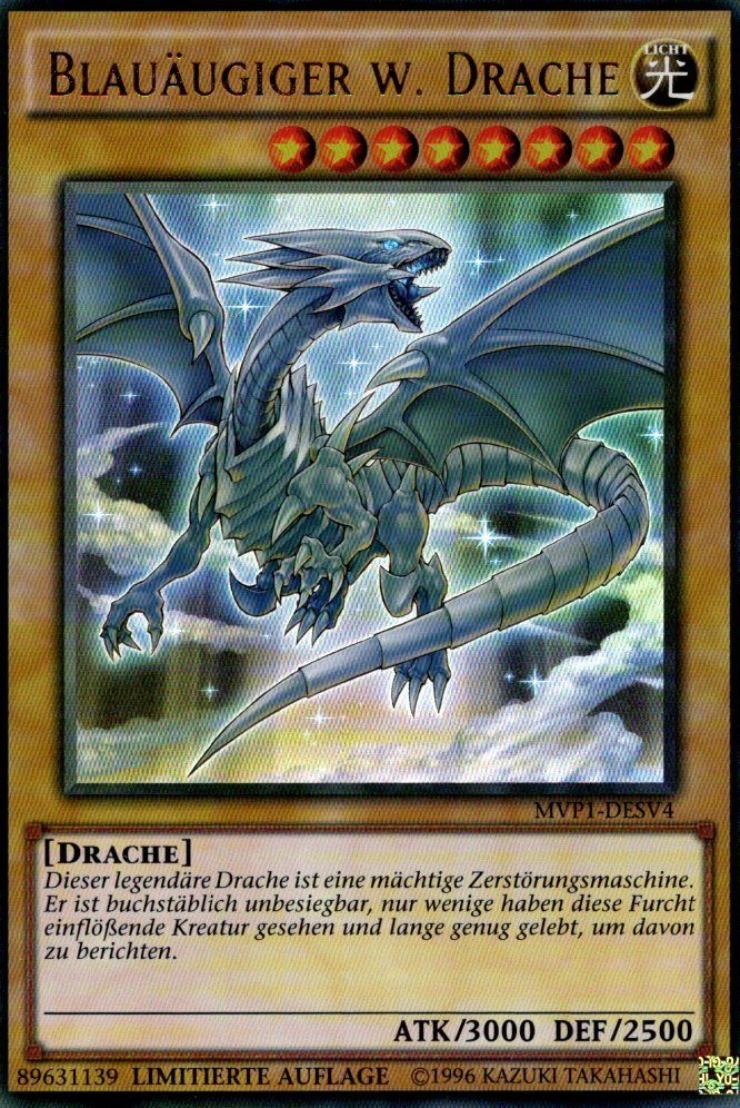 Recollectibles Sammelkarte Yugioh Karte Blauäugiger W Drache V 6