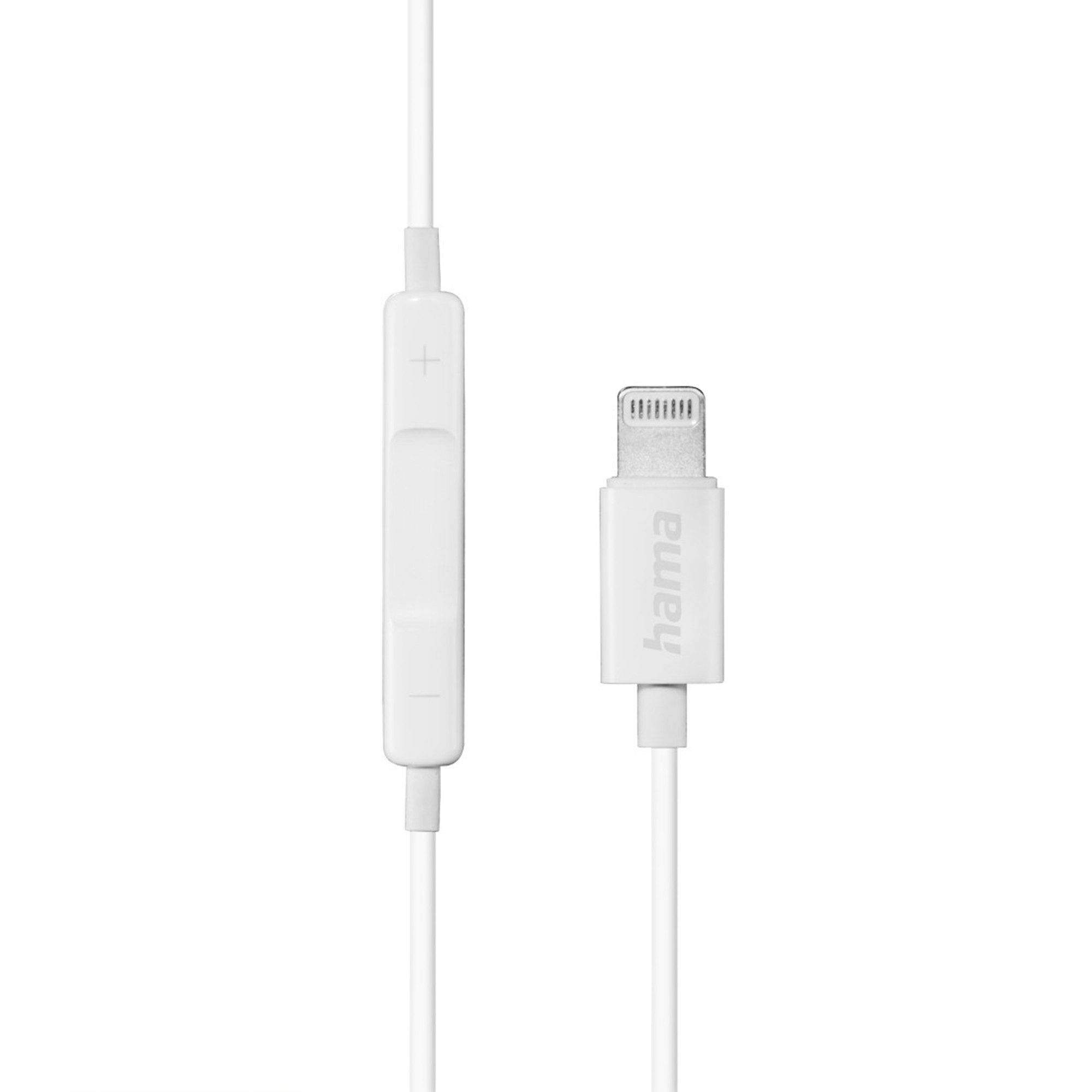 Hama Glow II Earbuds, Lightning, Weiß Kopfhörer (Produkt fällt nicht ...