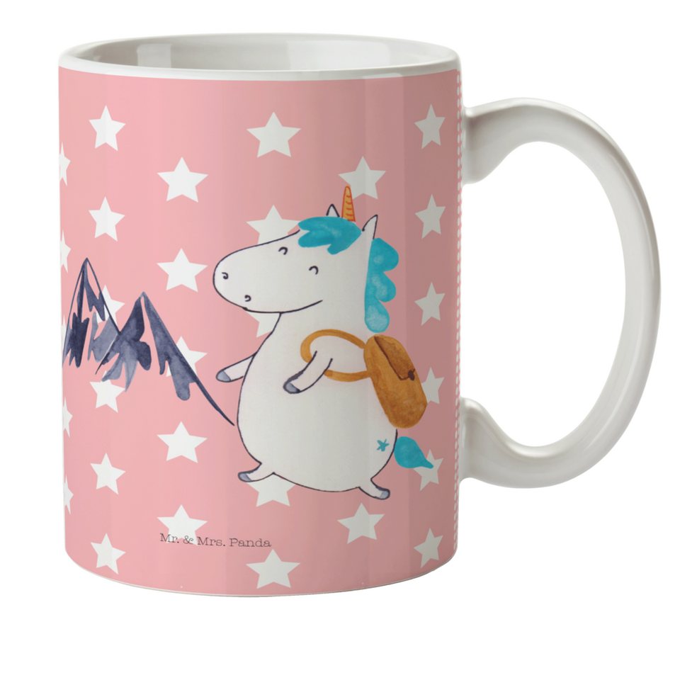 Mr And Mrs Panda Kinderbecher Einhorn Bergsteiger Rot Pastell