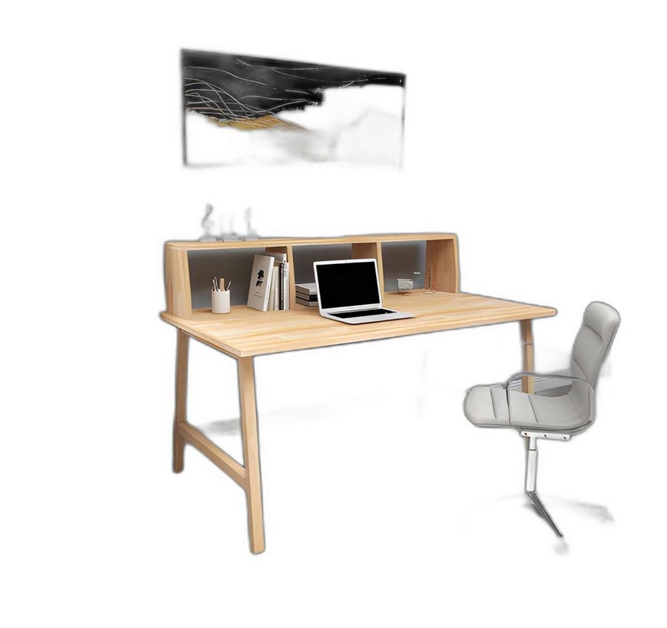 Jvmoebel Computertisch Hellbrauner Arbeitstisch Robuste Büromöbel